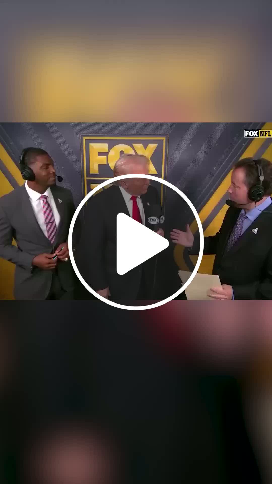 President Trump joins FOX broadcast booth during Commanders game ...