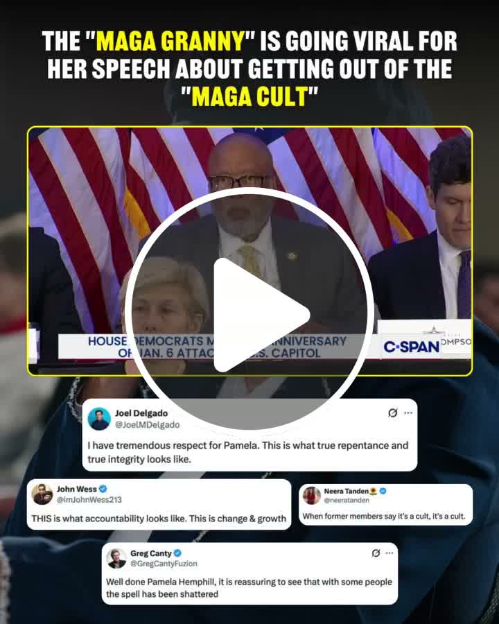 The MAGA granny goes viral for her speech about getting out of the MAGA ...