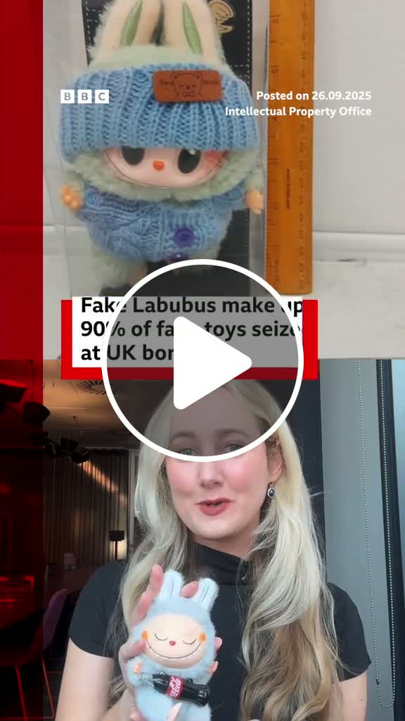 The "dangerous fake" Labubus can be harmful to children. #Labubu # ...