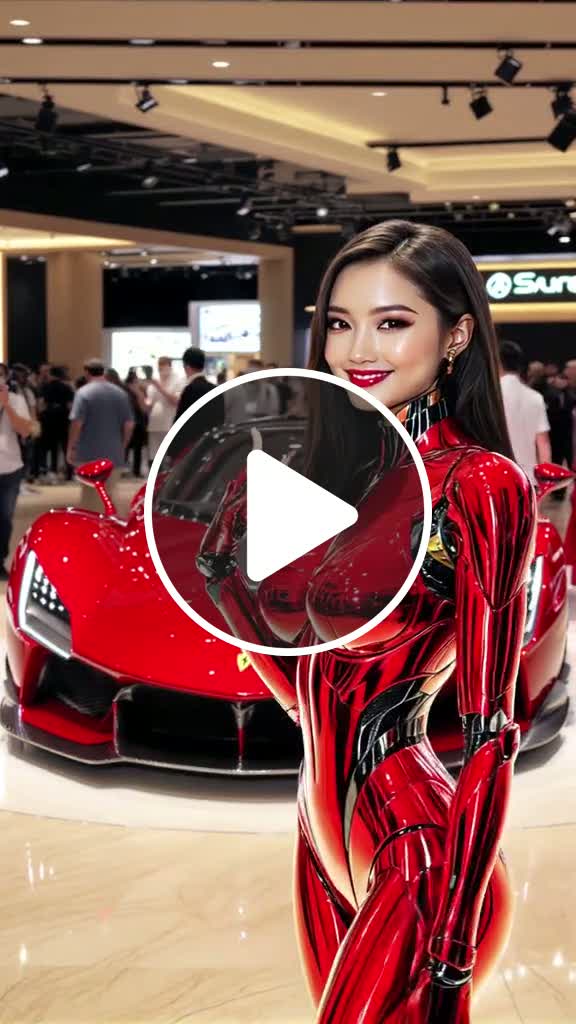 IRC 2025 AI Robot Reveals Self-Driving Supercar IRC2025 AIrobot robot ...