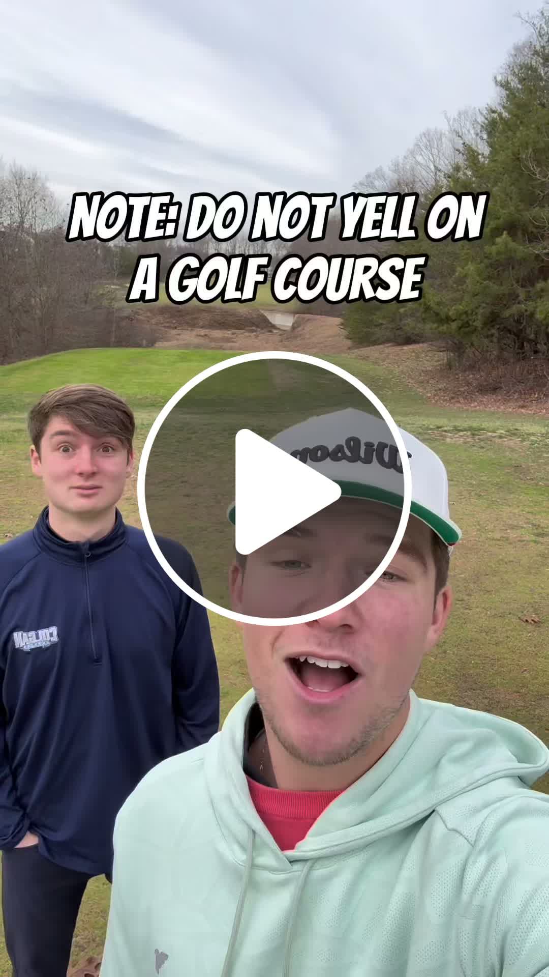 Playing a 600 Yard par 5 BUT Thomas yells in every backswing I take ...