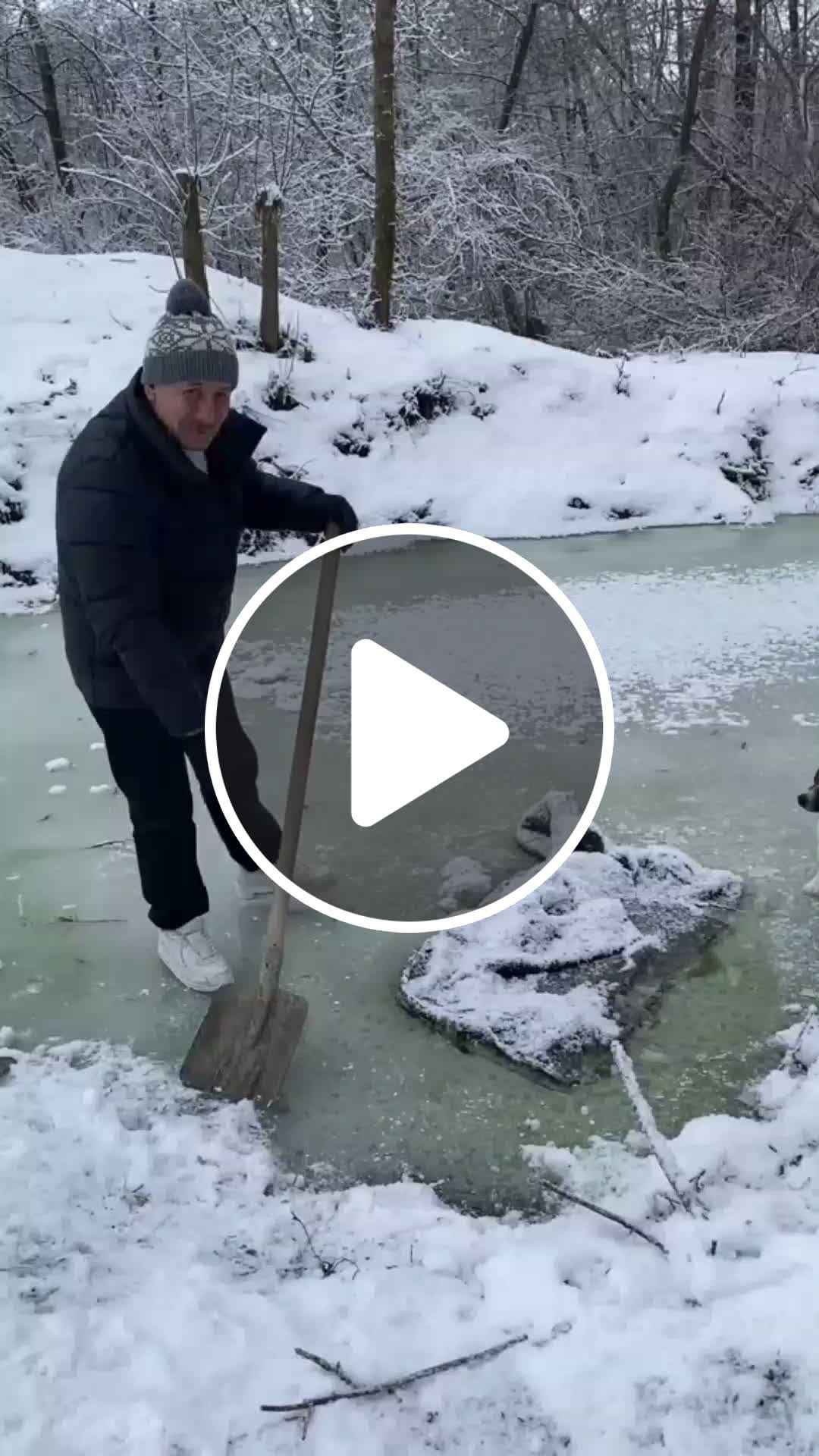 fish caught in the hole under the ice - NewsBreak