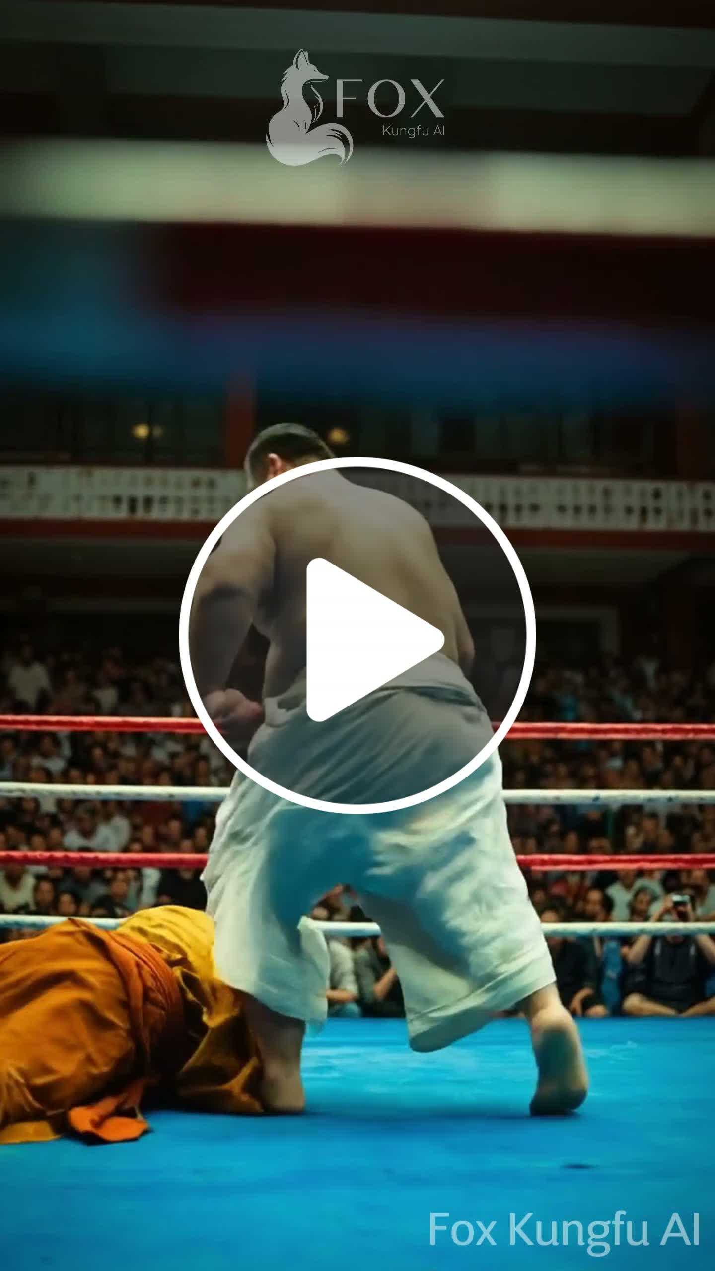 AI-generated Fox Kung Fu Master Battles Giant 🦊🥋 #ai #foxkungfu # ...