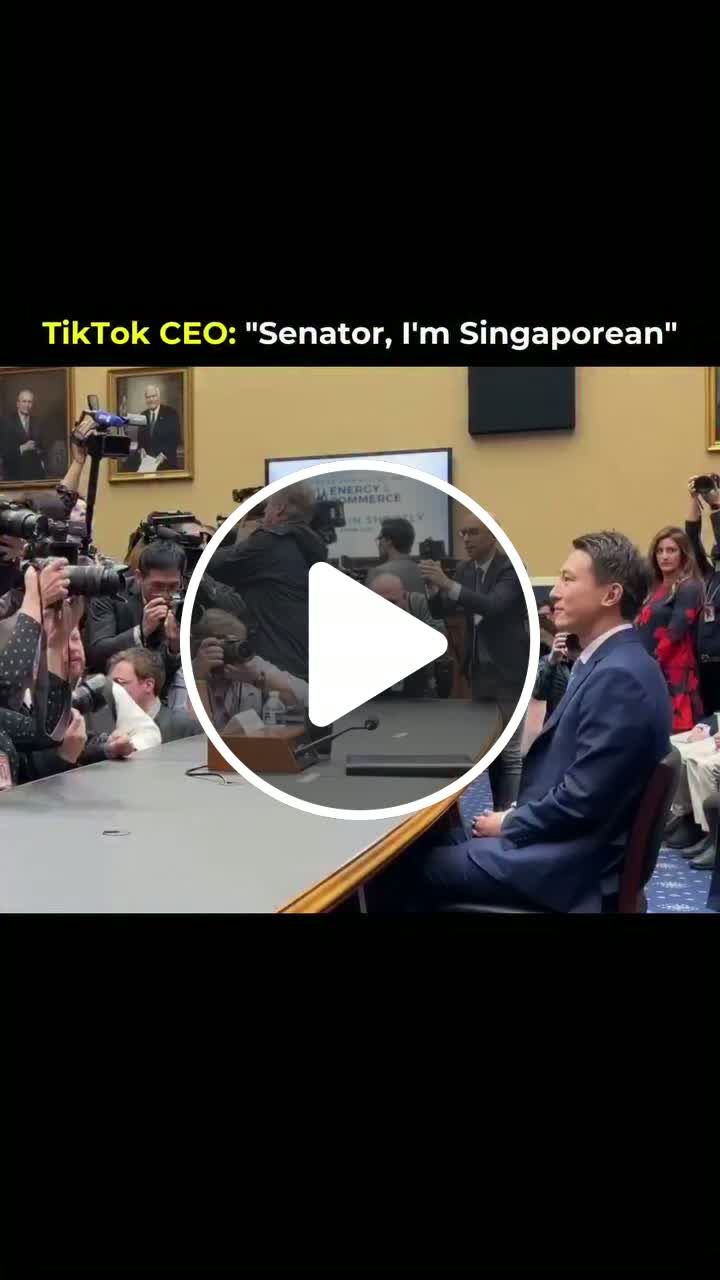 TikTok CEO: "Senator,I'm Singaporean" - NewsBreak