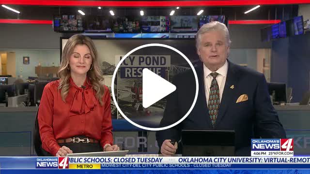 Driver plunges into icy pond, making for challenging recovery - NewsBreak