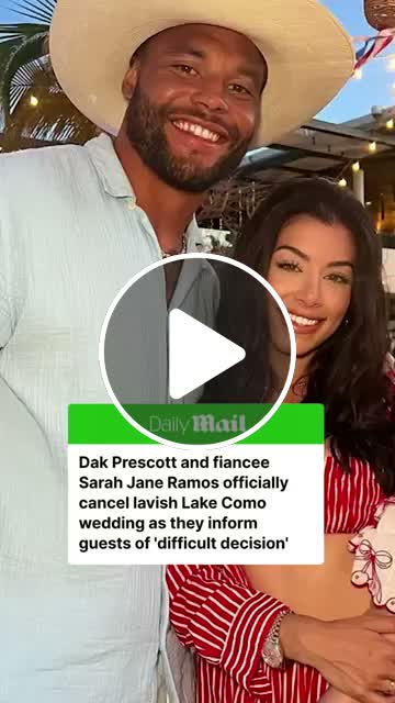Dallas Cowboys quarterback Dak Prescott and former fiancee Sarah Jane ...