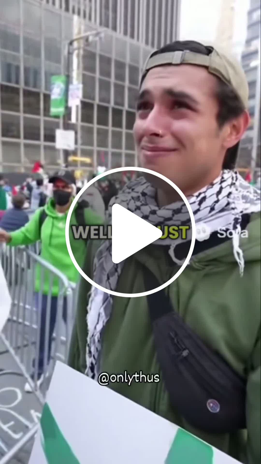 Antifa Protester Crying About Peace In The Middle East #antifa # ...