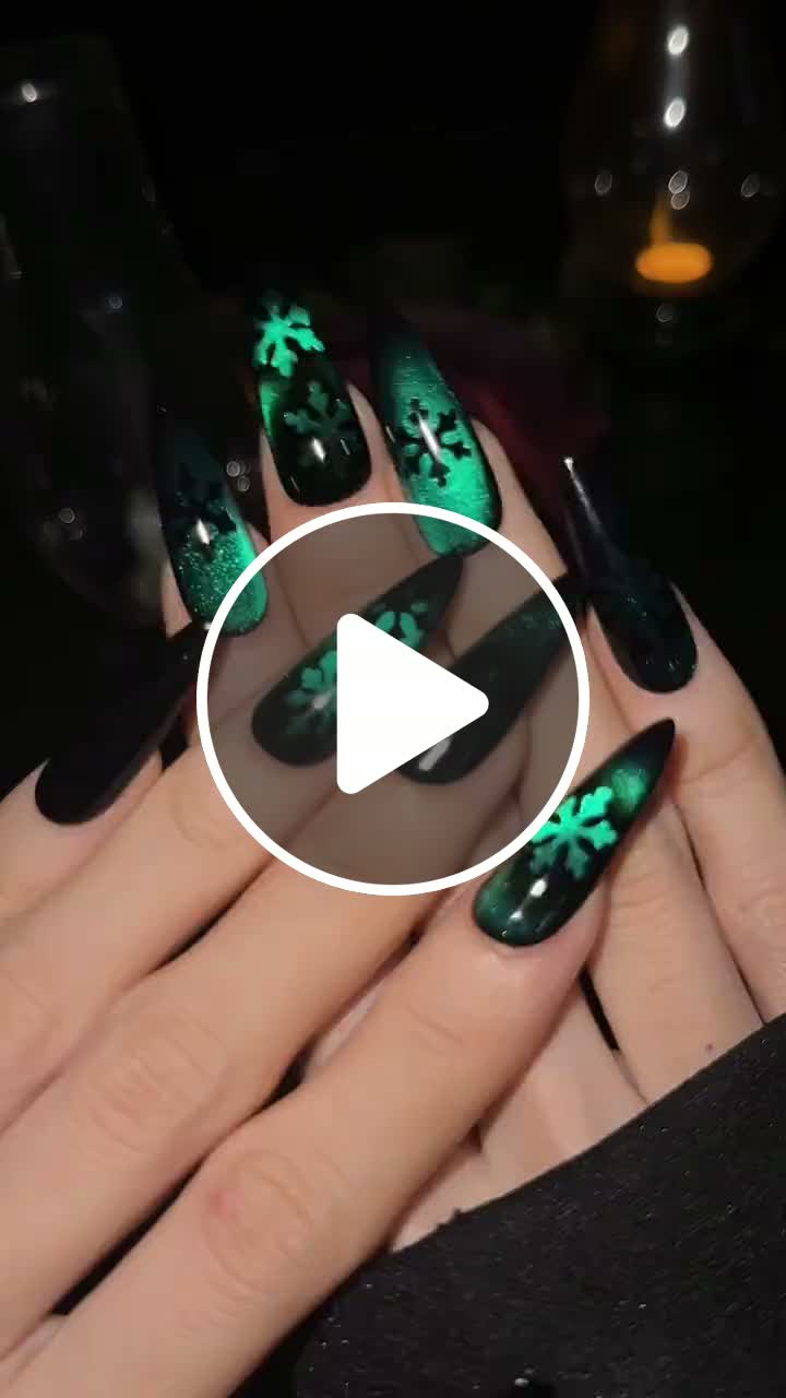 Winter nails just hit different - NewsBreak