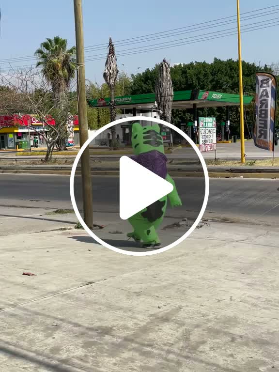 When you're the main character but the setting is a gas station ...