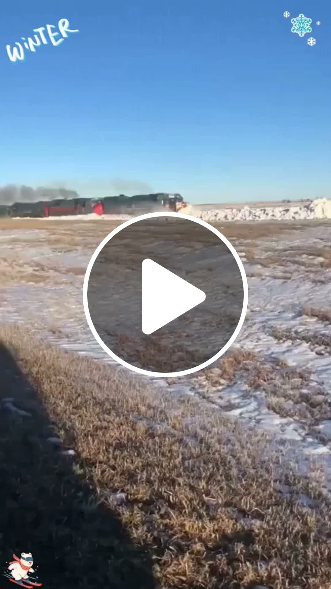 Satisfactory snow removal effect on trains ️☃️ - NewsBreak