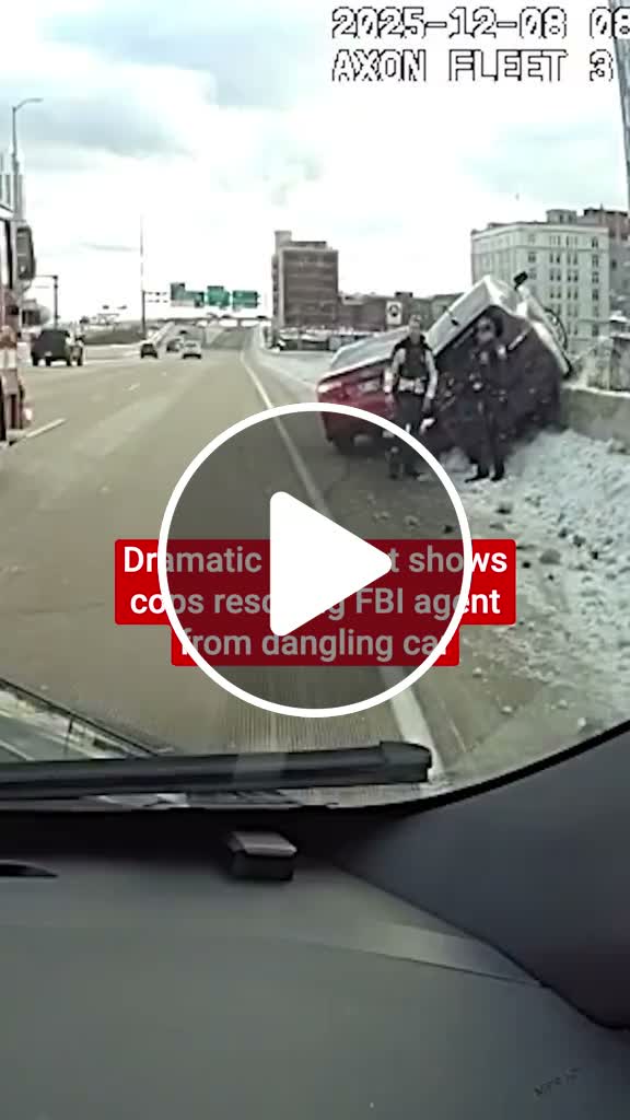 This is the moment that cops rescued an FBI agent who was stuck in a ...