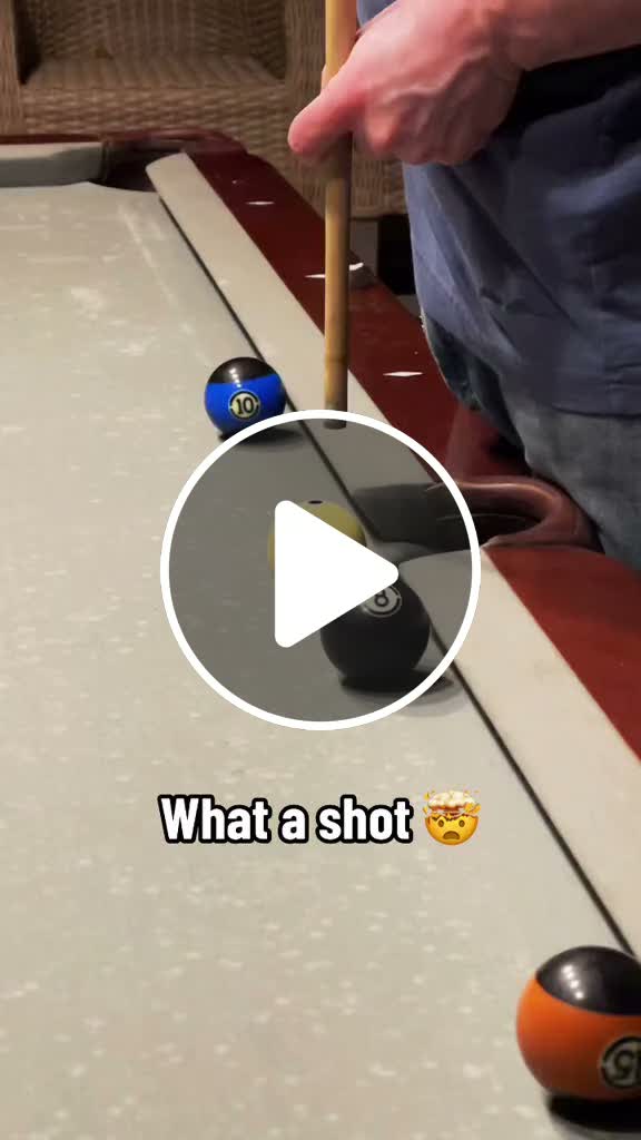 Did that just happen?! The craziest pool table shot ever—one rail, two ...