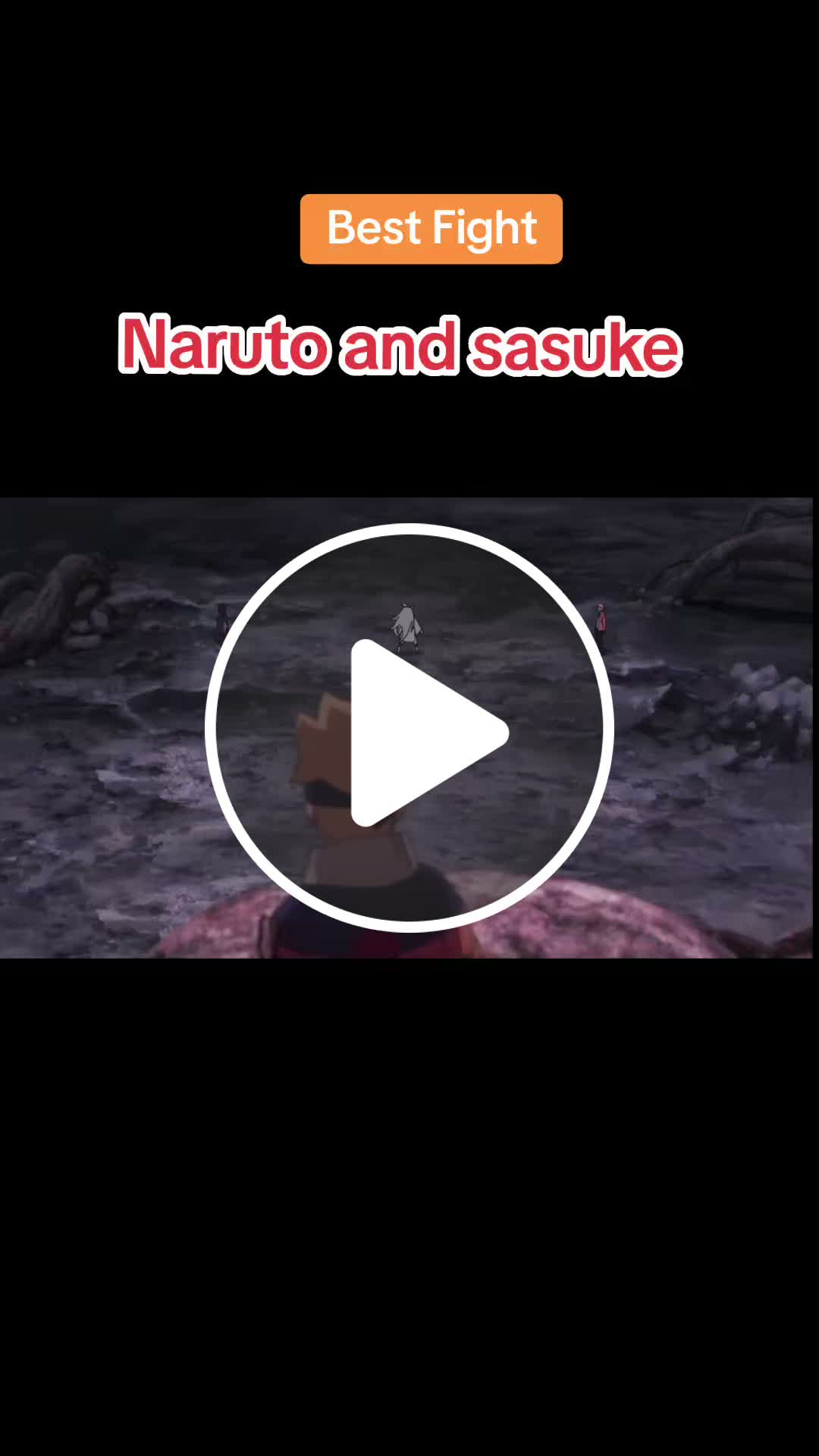 The ultimate Naruto vs Sasuke fight scene! 🔥 #AnimeFights #Naruto # ...