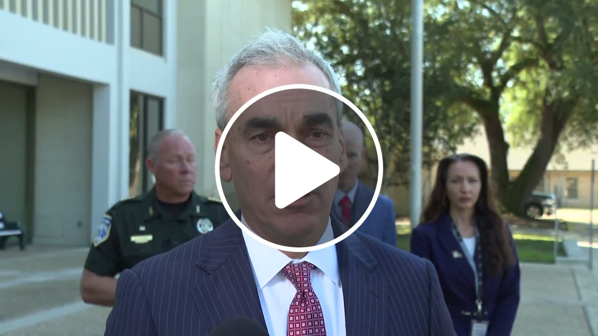 Tangipahoa Parish DA Scott Perrilloux speaks after Daniel Callihan ...