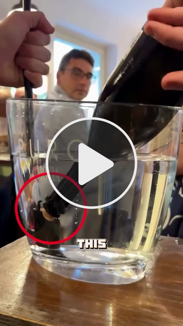 Unusual Method of Opening Wine Bottles Underwater! #wine #lifehacks # ...