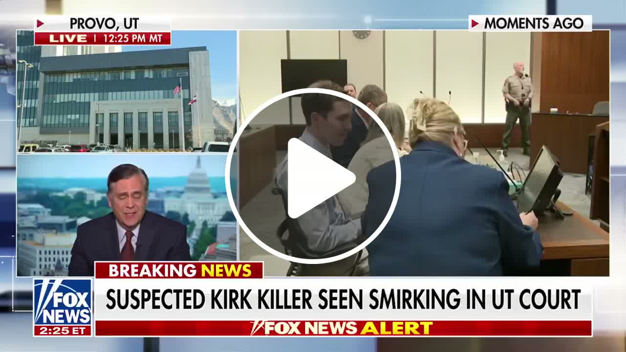 BREAKING Accused Charlie Kirk assassin Tyler Robinson seen smirking as ...