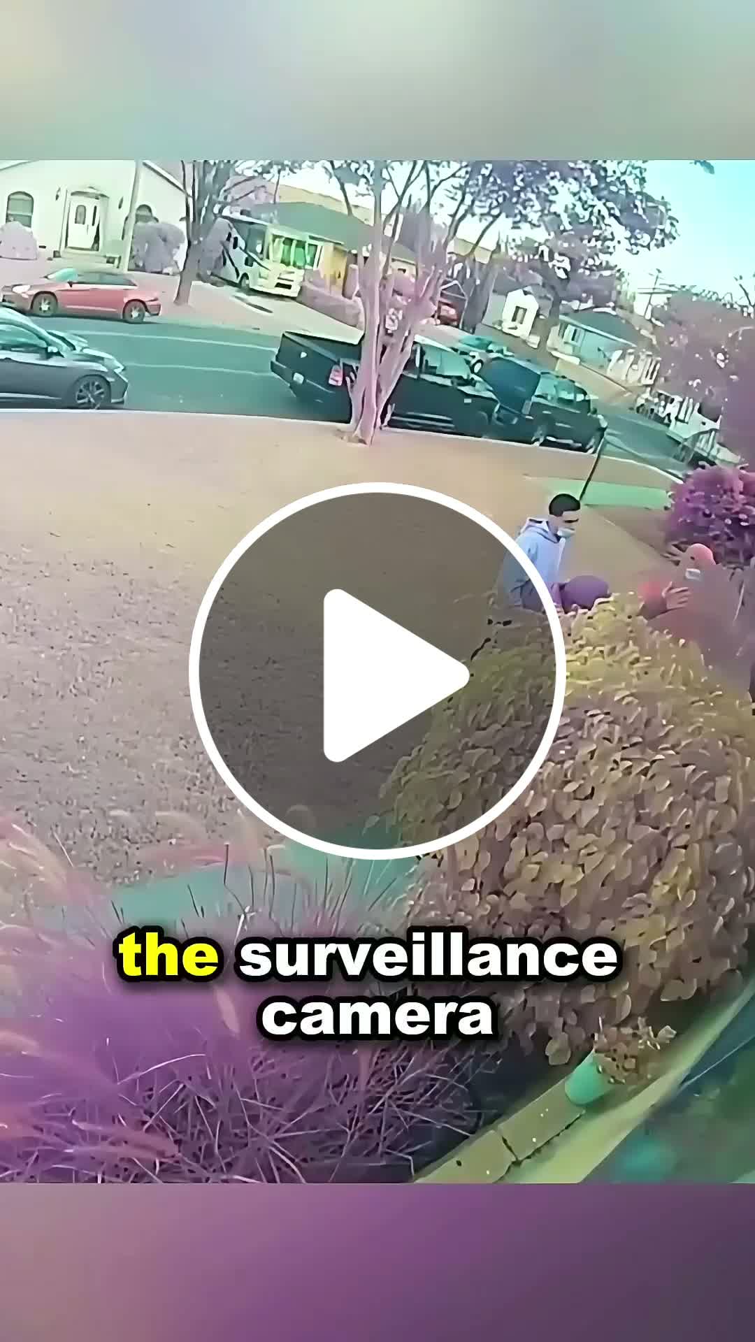 This terrifying moment was captured on surveillance camera! # ...