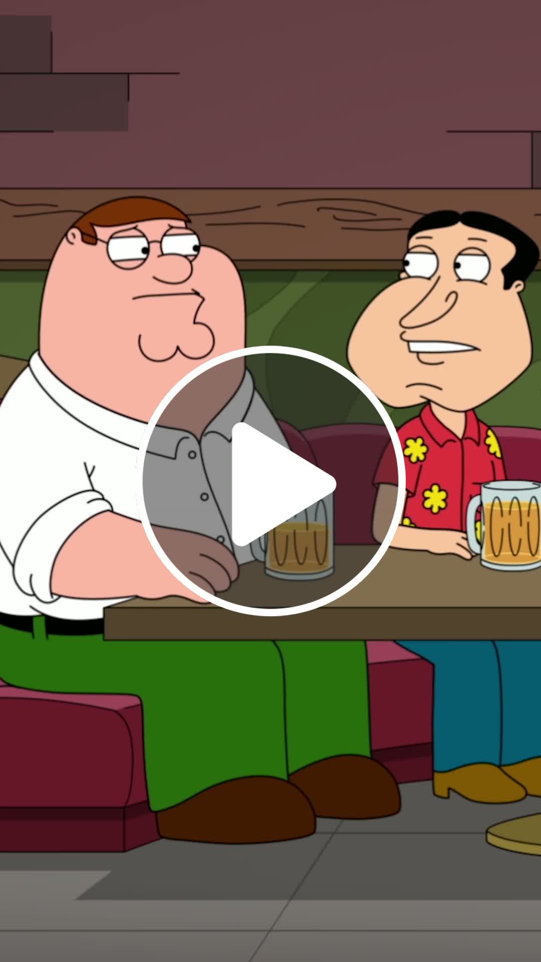 we're gonna mention his teeth but not his chin_ #familyguy #quagmire ...