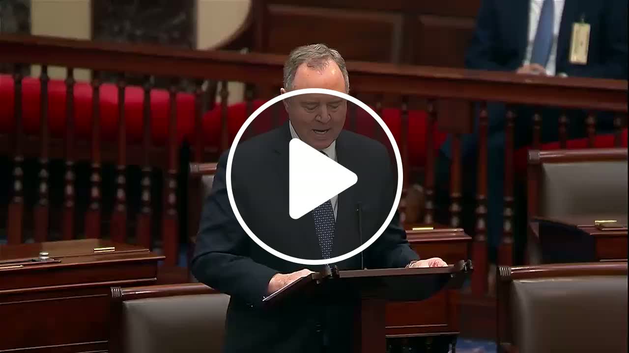 Adam Schiff, who was pardoned by his political ally Joe Biden, took to ...