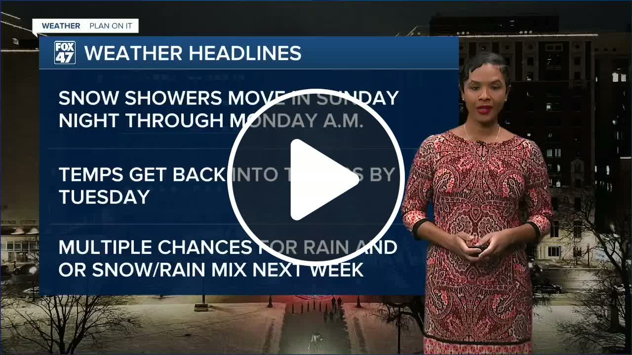 More snow showers to move in Sunday night - NewsBreak