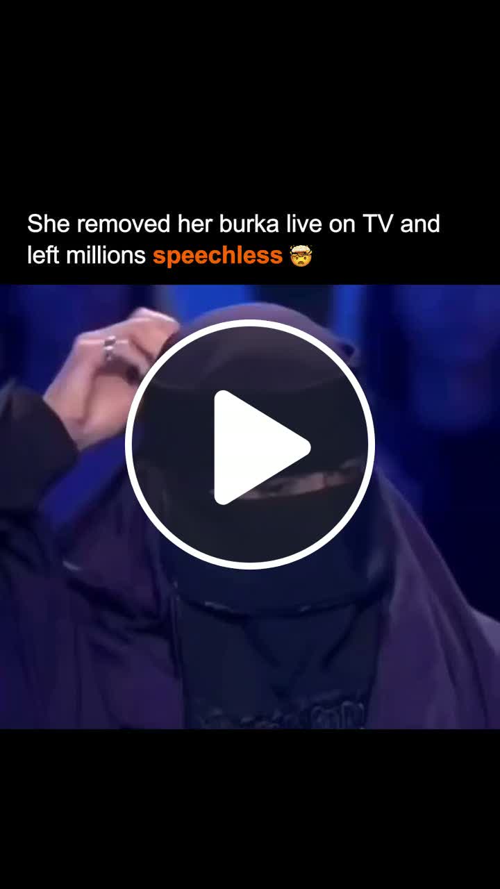 She removed her burka live on TV and left many speechless. what's your ...
