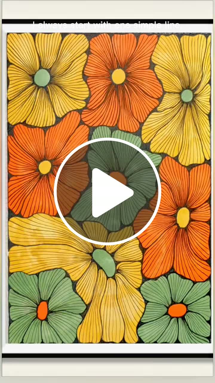 Discover beautiful floral doodles with this easy step-by-step guide! 🌸 ...