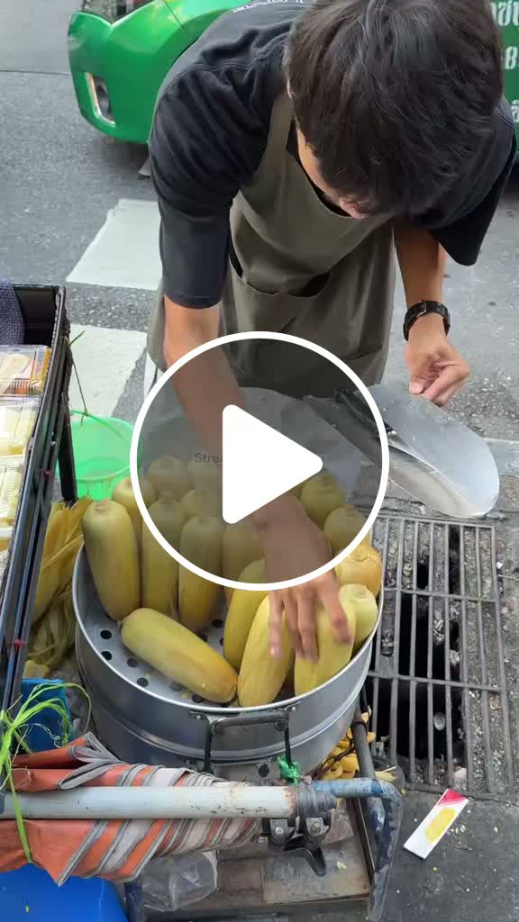 Corn Varieties in Bangkok - Fruit Cutting Skills Business name Sweet ...