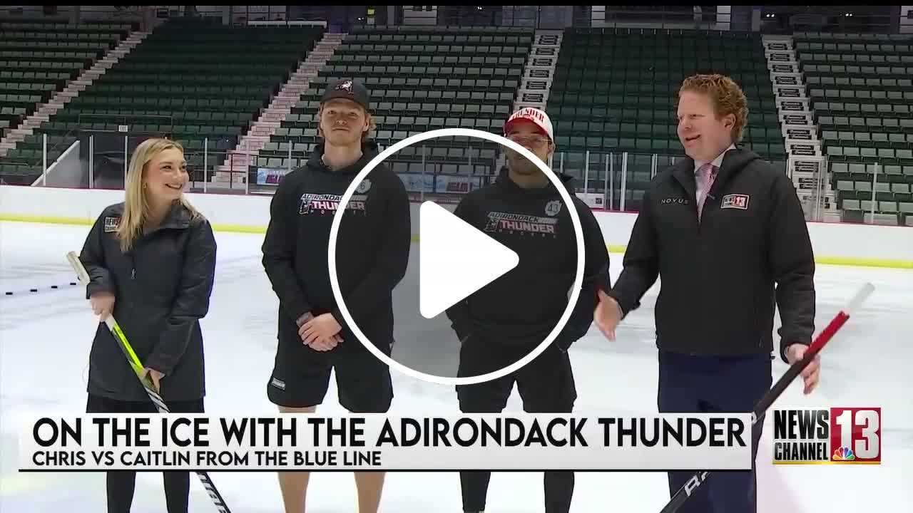 Shooting competition on the ice between Chris & Caitlin - NewsBreak