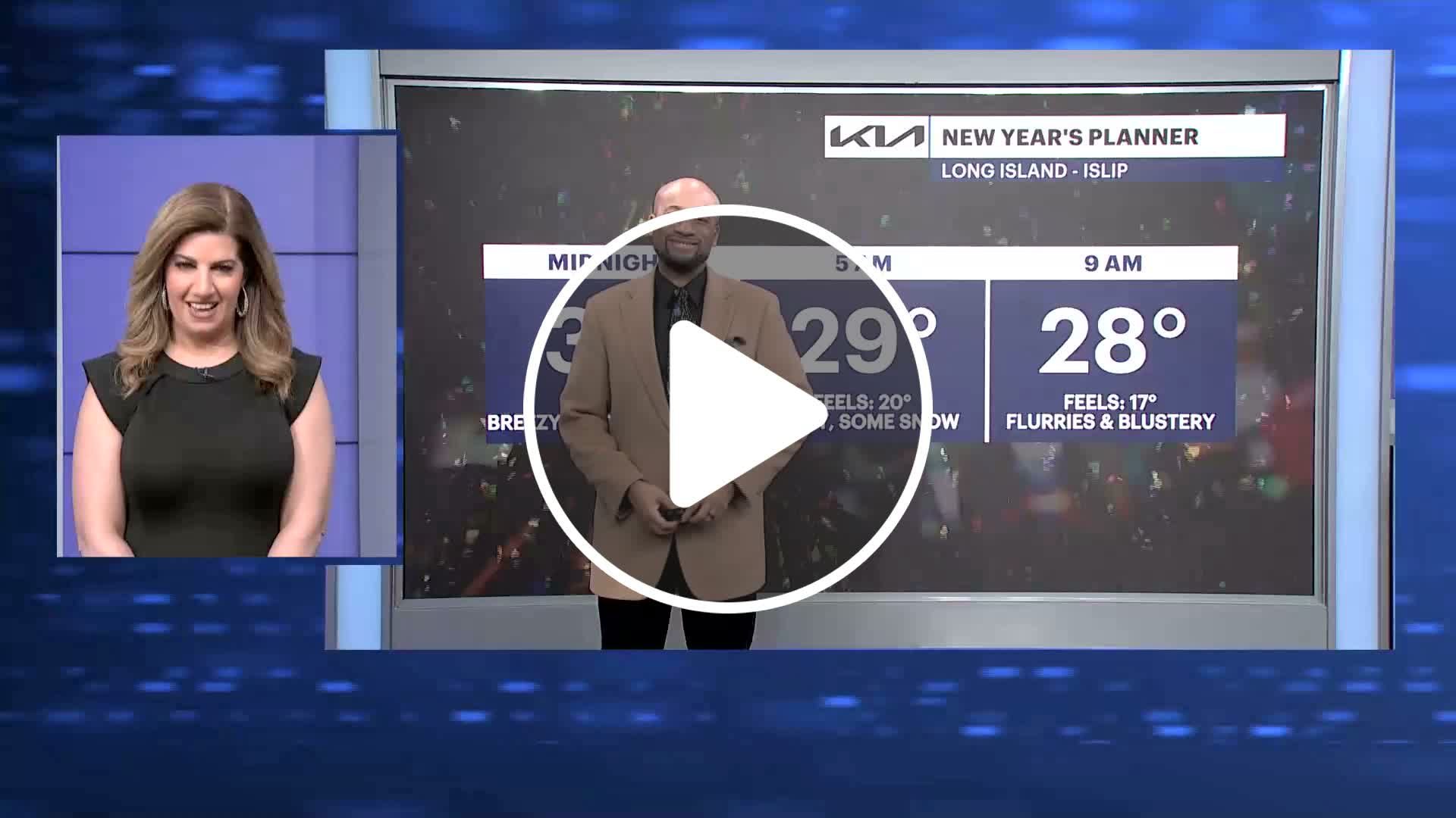 Frigid temperatures, windy conditions kick off New Year's Day on Long ...