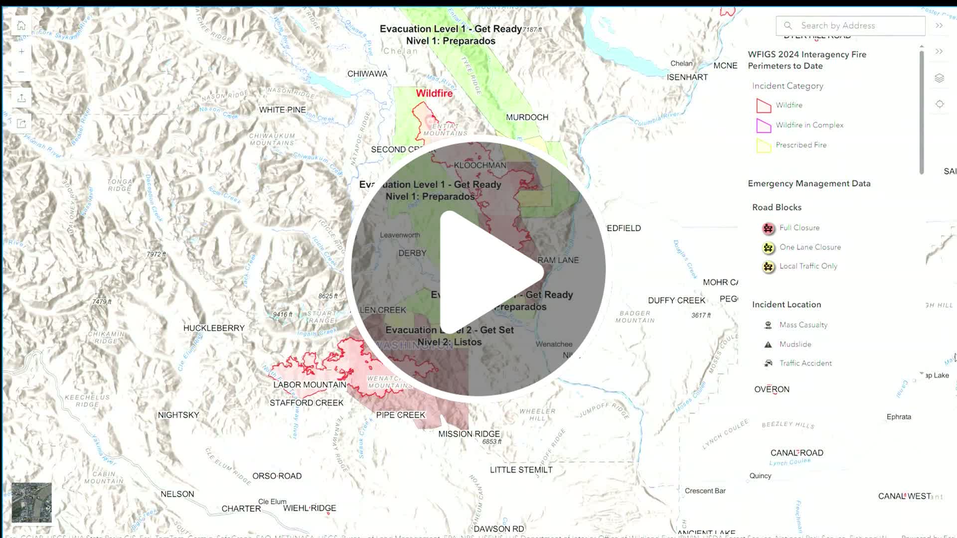 US 97 Blewett Pass closure extended as Labor Mountain Fire grows to ...
