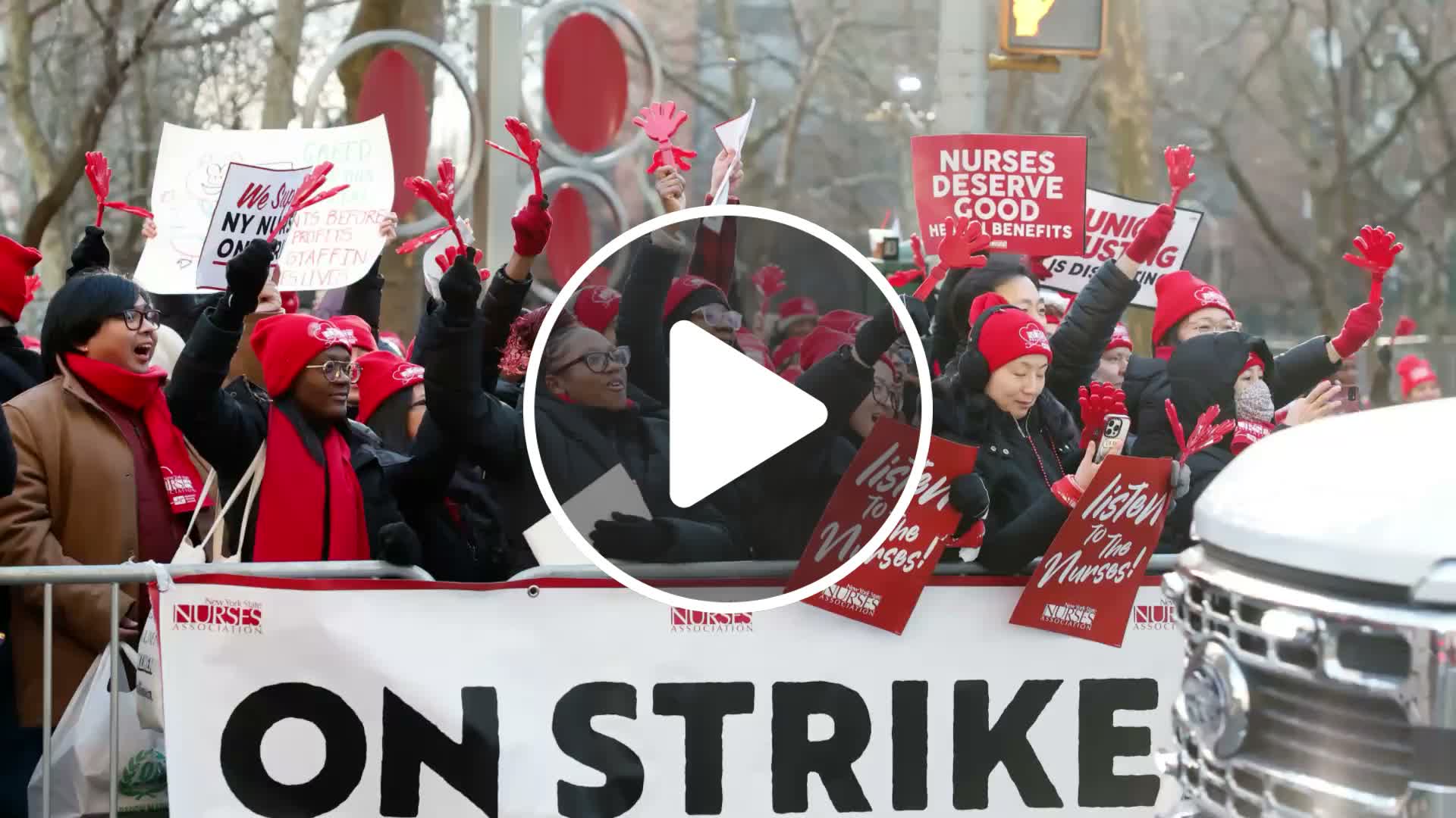 UNCAPTIONED: NYC Nurses Strike Across Major Hospitals, Demand Safer ...