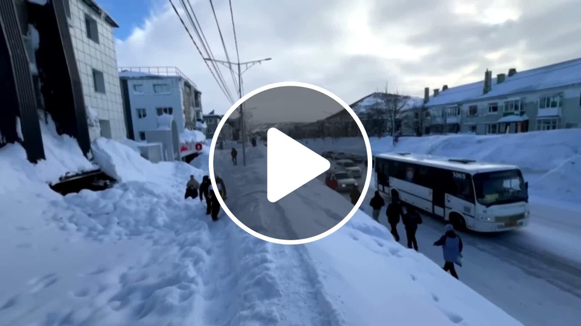 Eastern Russia hit with record snowfall - NewsBreak