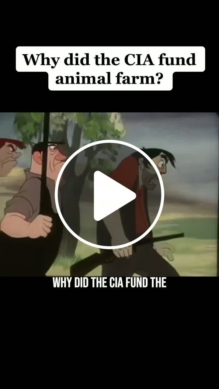 Why did the CIA fund animal farm? #history #facts #politics #fyp # ...