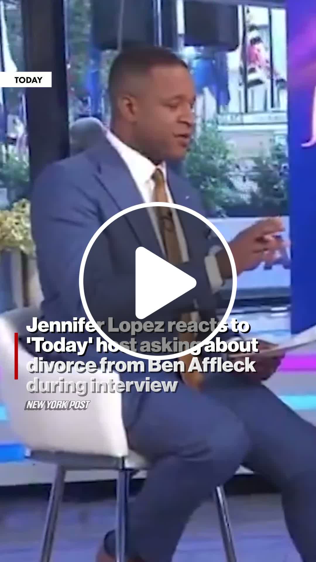 Jennifer Lopez reacts to 'Today' host asking about divorce from Ben ...