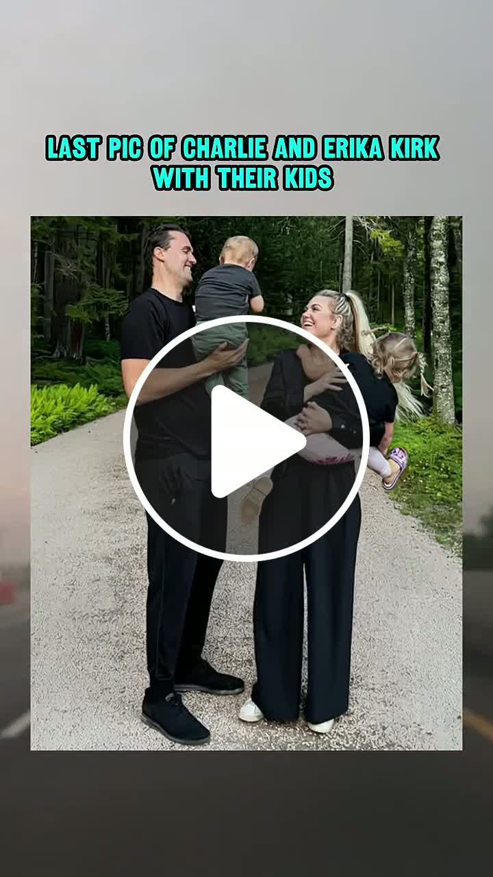 The last photo of Charlie Kirk and Erika Kirk with their children ...