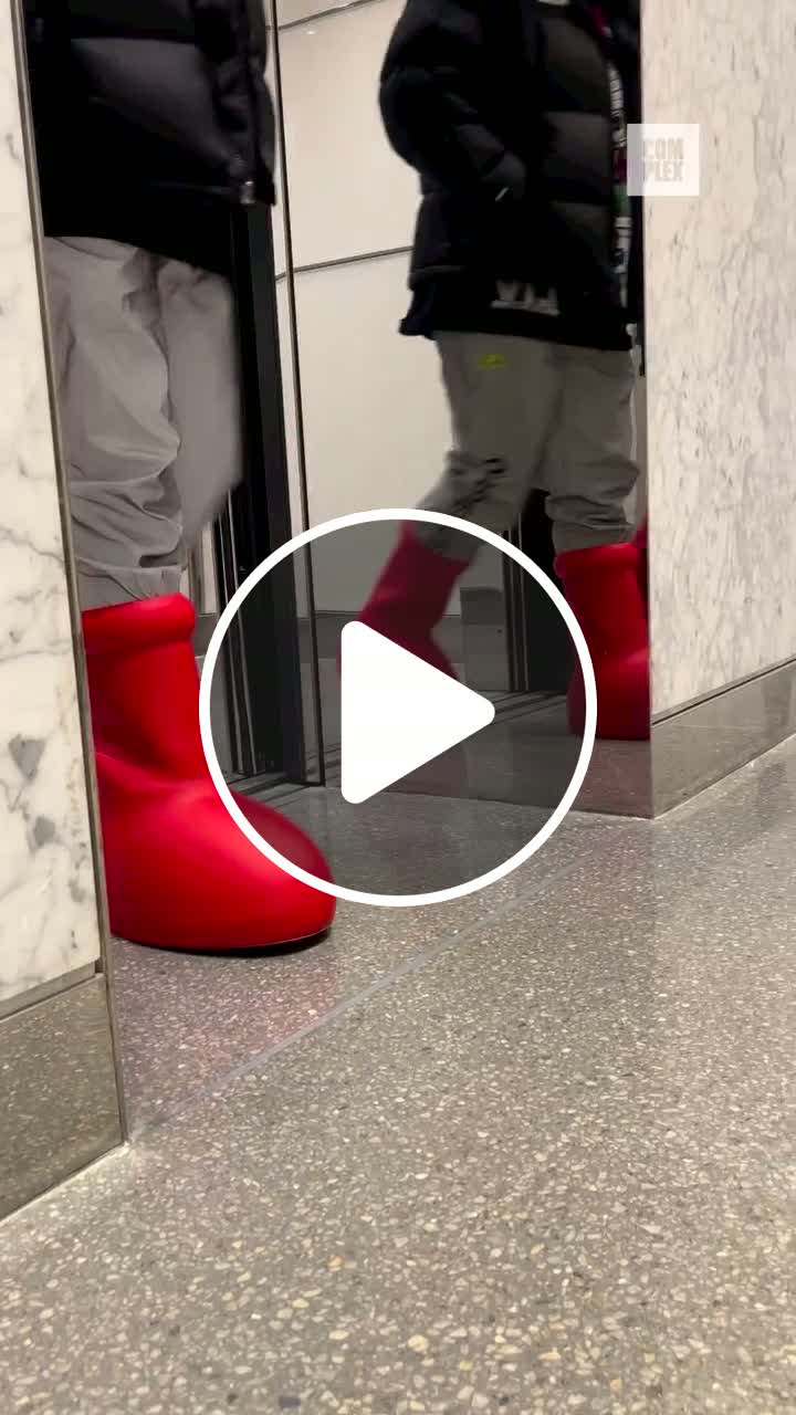 We took the MSCHF Big Red Boots to the streets of Manhattan, heres how ...