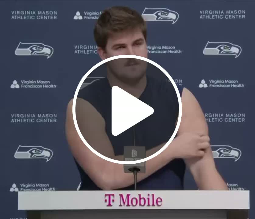 Seahawks rookie guard Grey Zabel calls his offensive coordinator Klint ...
