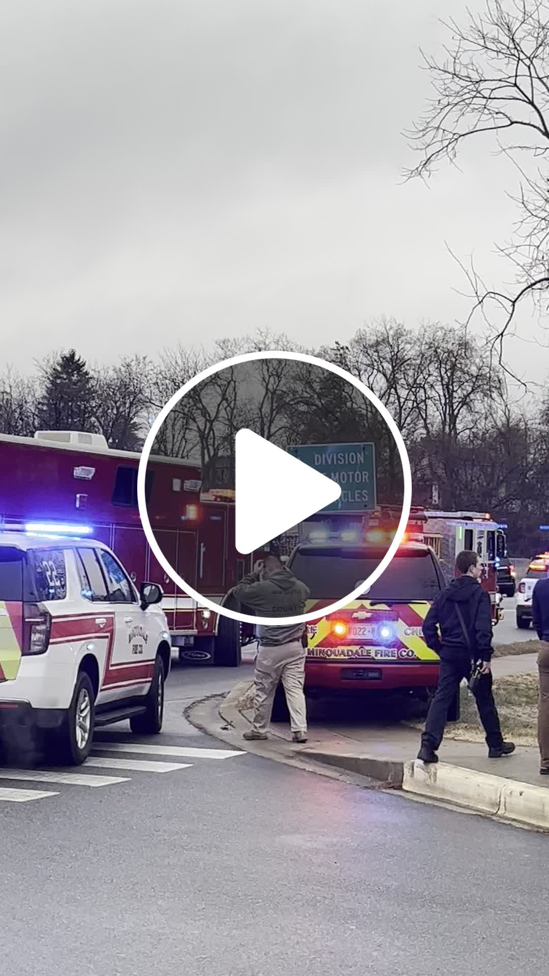 Raw video of the shooting scene New Castle-area DMV - NewsBreak