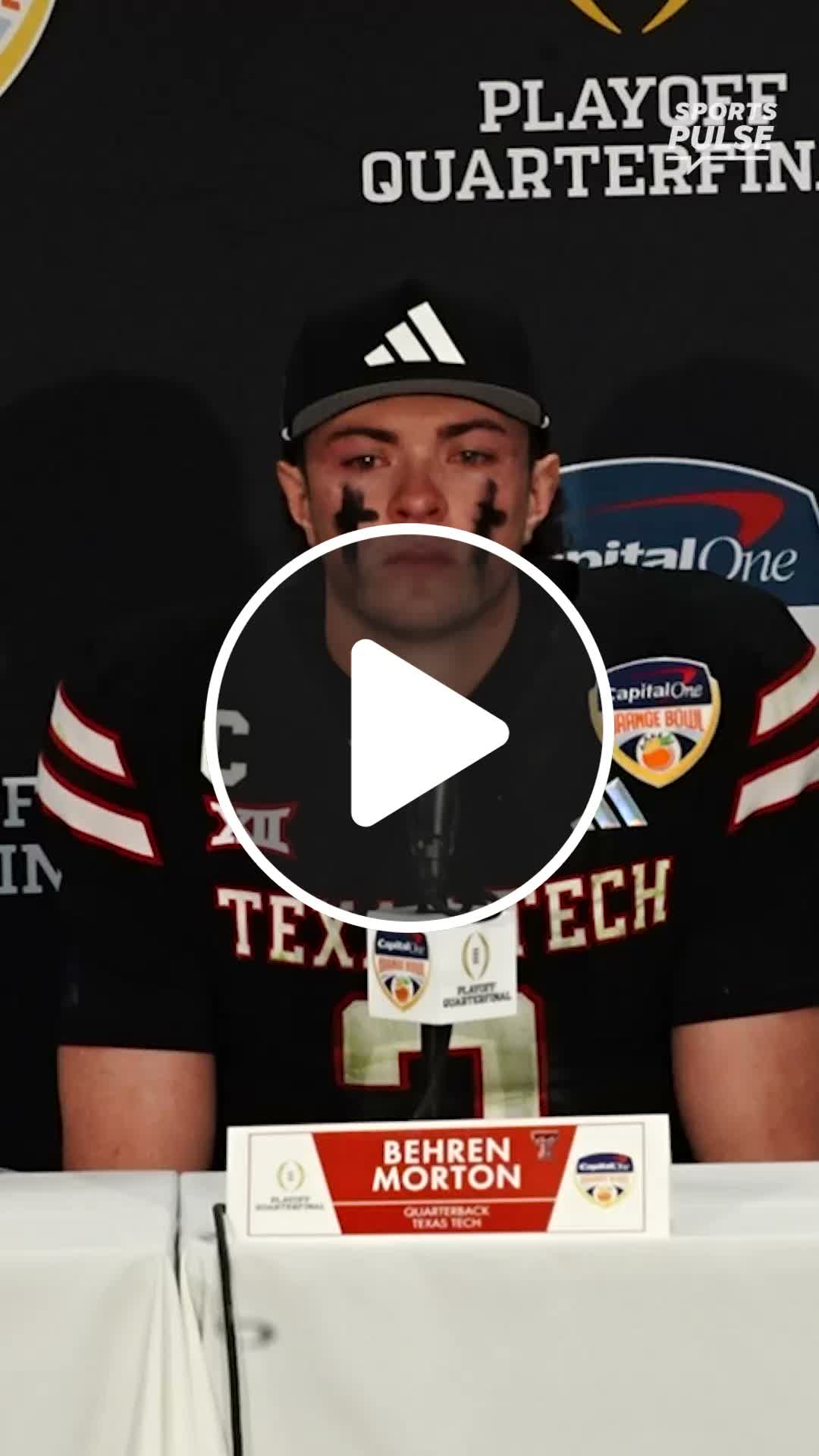 Behren Morton emotional about putting Texas Tech back on the map ...