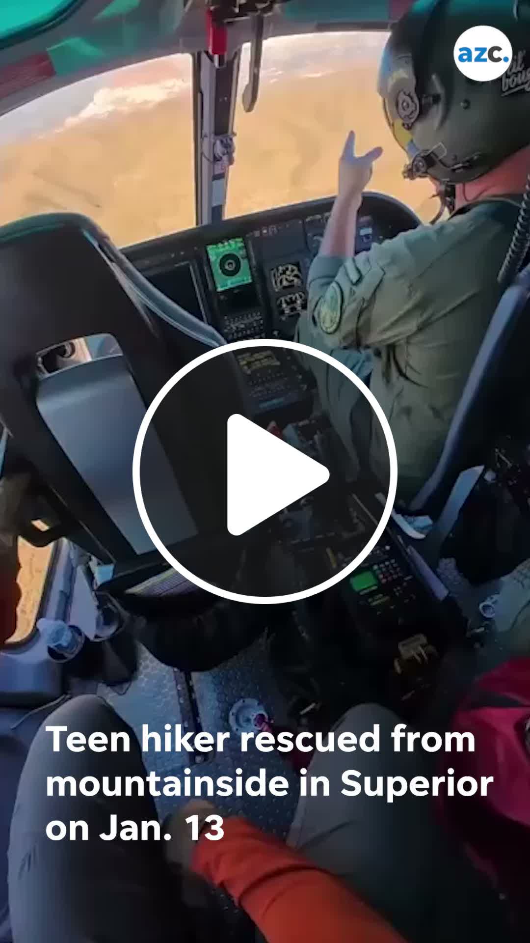 Watch PCSO rescue teen hiker from steep Phoenix-area mountainside ...