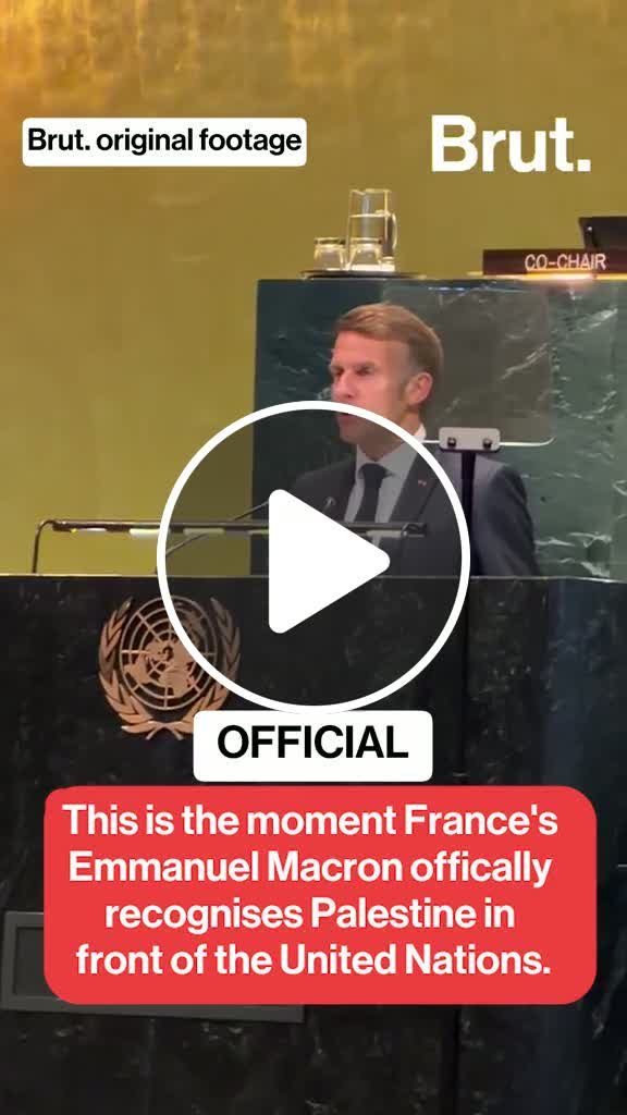 French President Emmanuel Macron announced France’s recognition of the ...