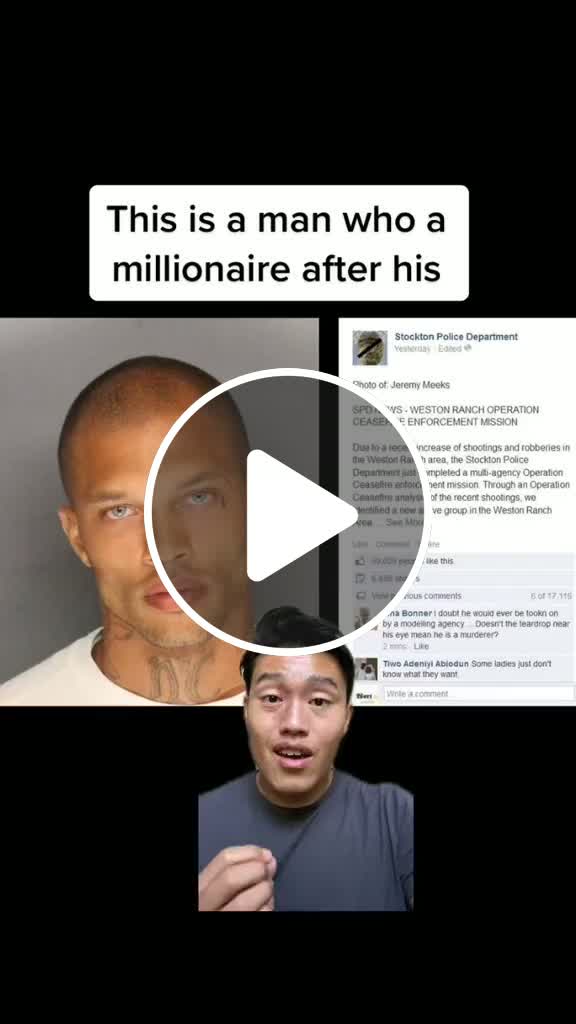 Due to his mugshot going viral he started a modeling career when he was ...
