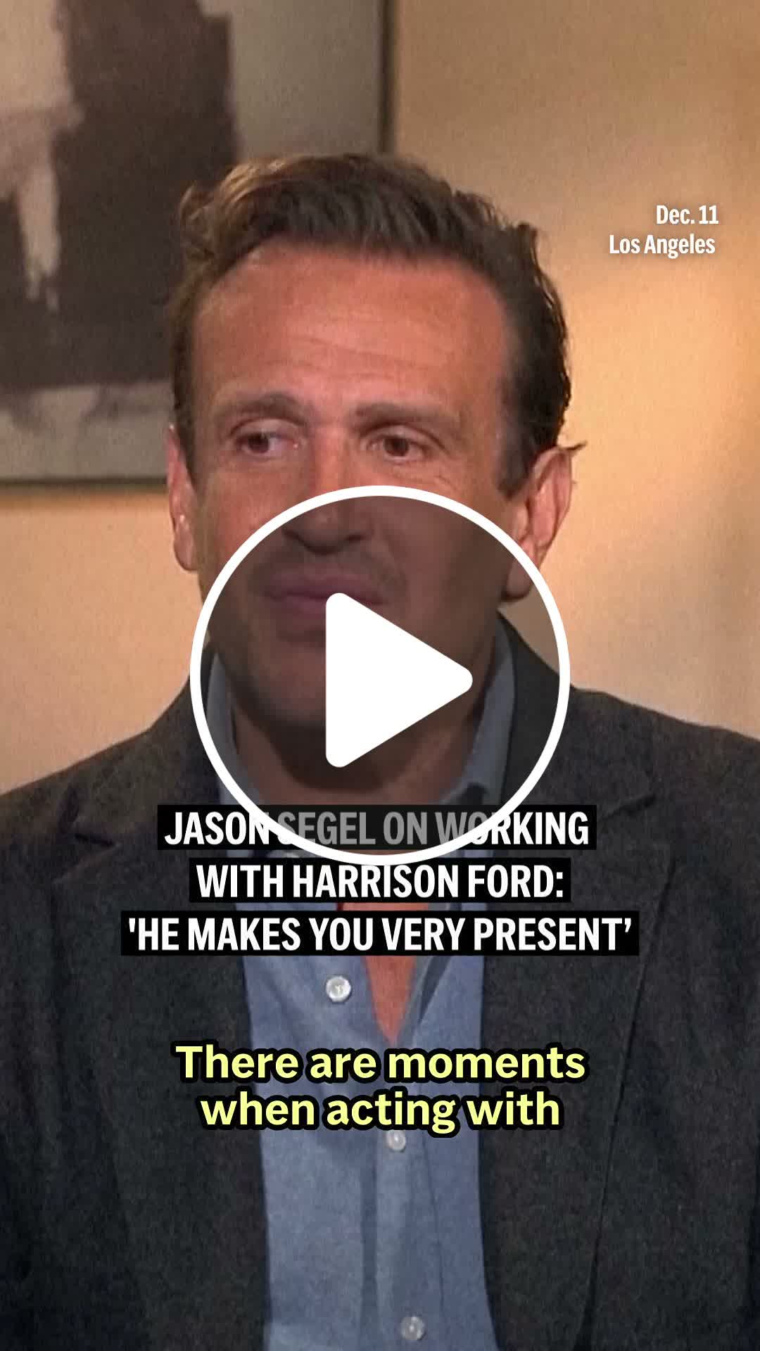 Jason Segel on working with Harrison Ford: 'He makes you very present ...