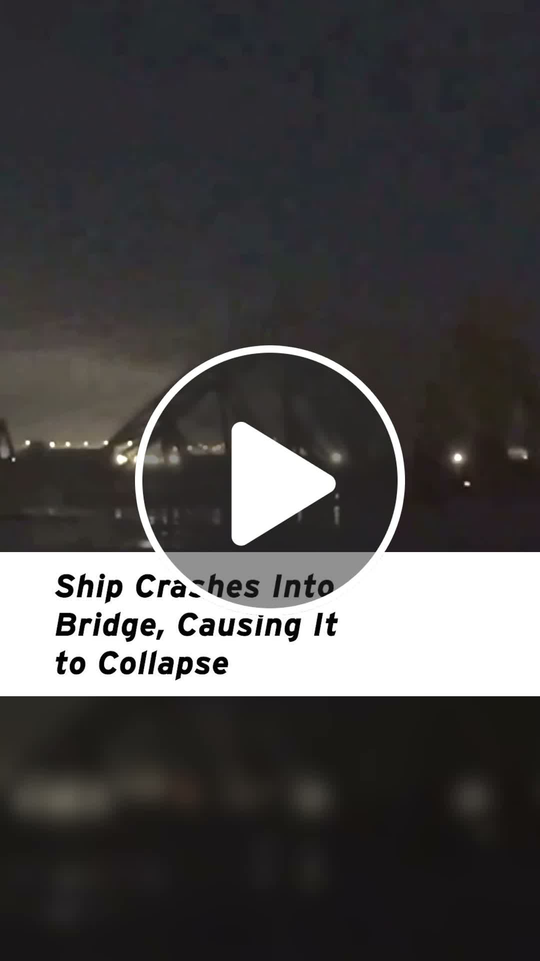 The Francis Scott Key Bridge in #Baltimore, Maryland was struck by a ...