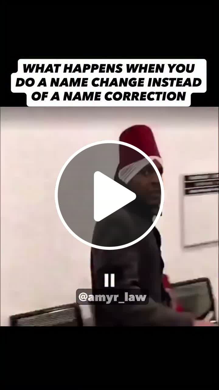 LEARN THE DIFFERENCE ‼️ Simply changing your name will NOT SAVE you ...