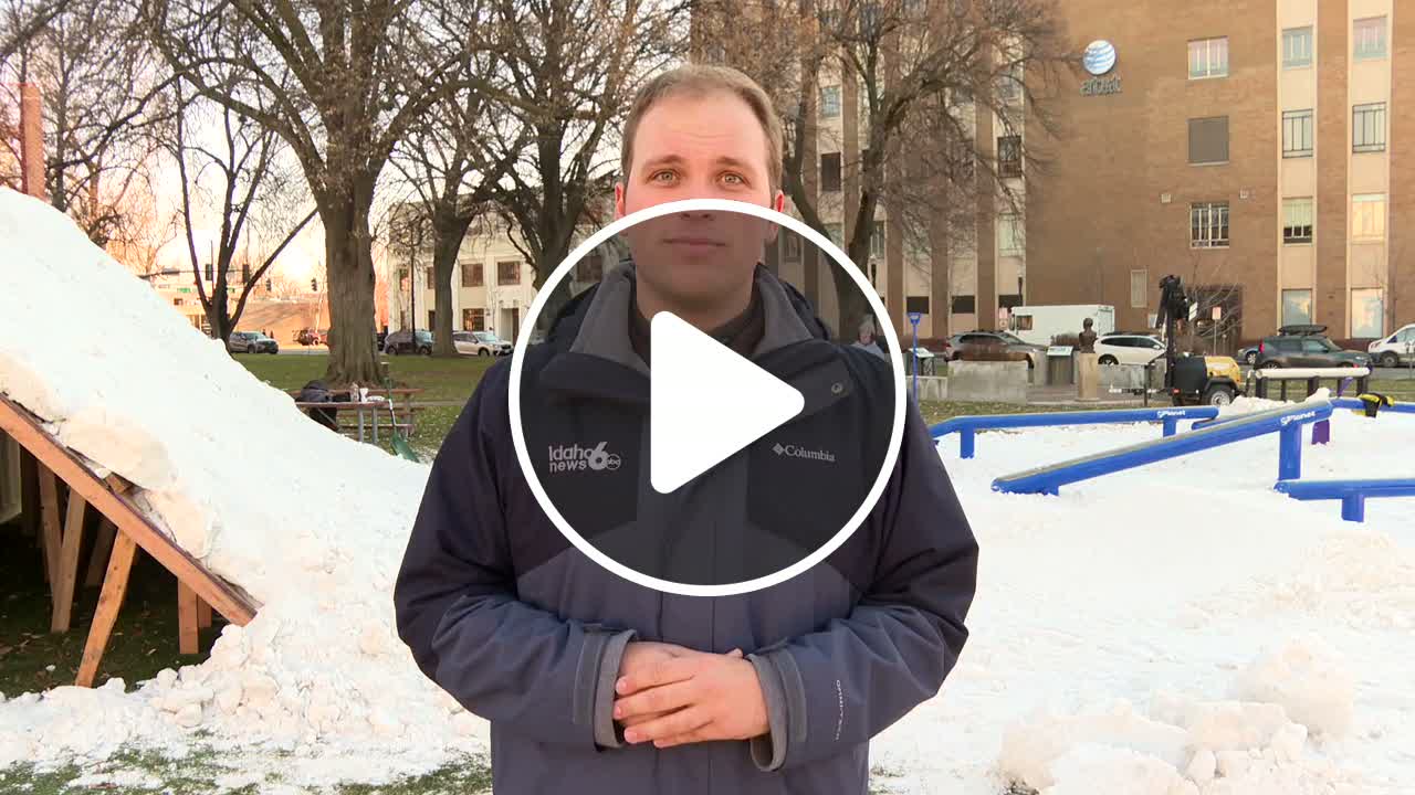 How crews build a custom snow park in Downtown Boise for the Idaho ...