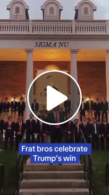 A group of Sigma Nu fraternity brothers celebrated Trump winning the ...