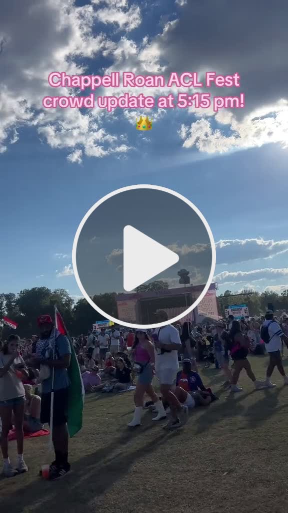 A little over an hour until Chappell Roan is on stage chappellroan acl ...