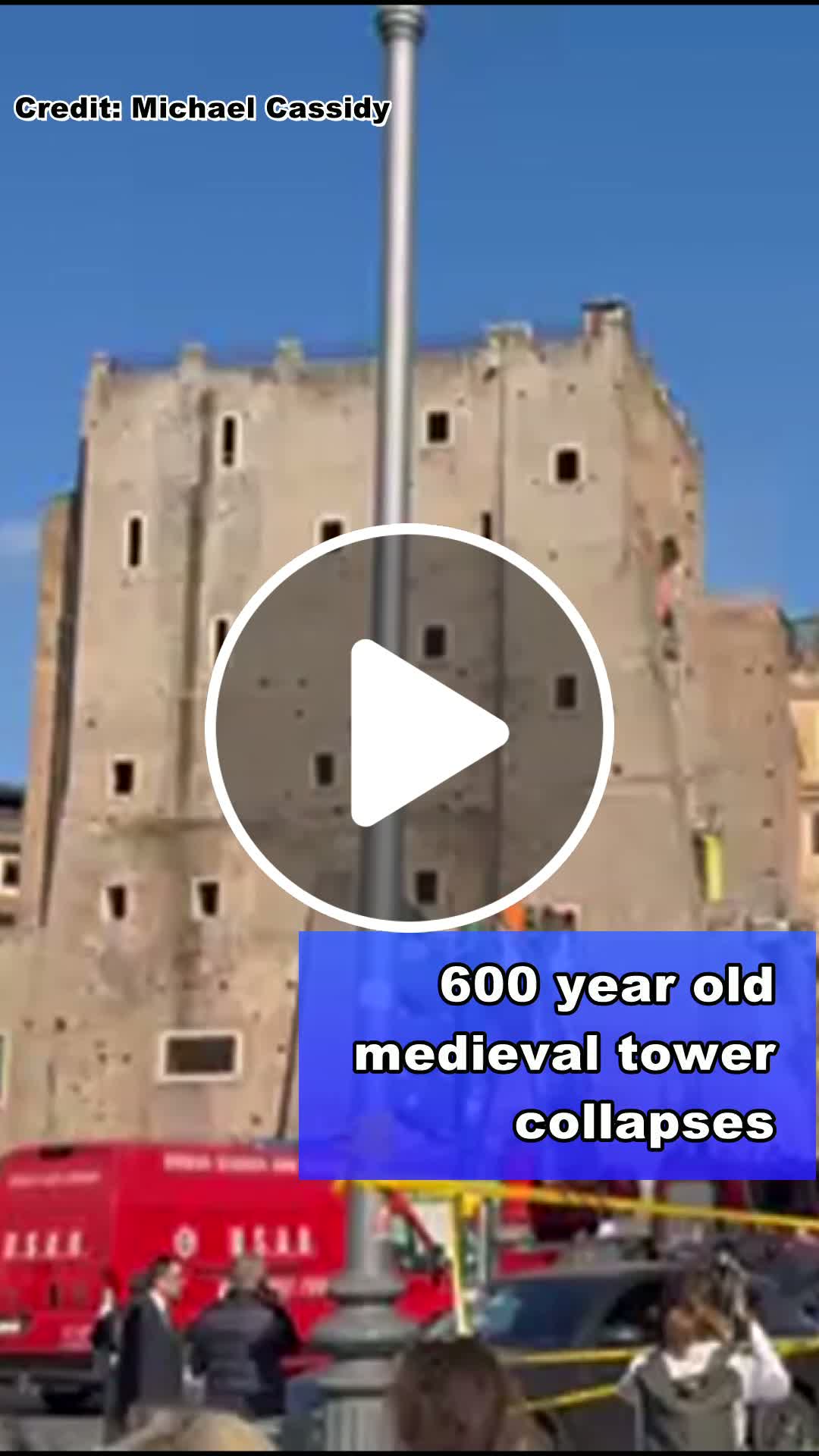 A 600 year old medieval tower in Italy collapses - NewsBreak