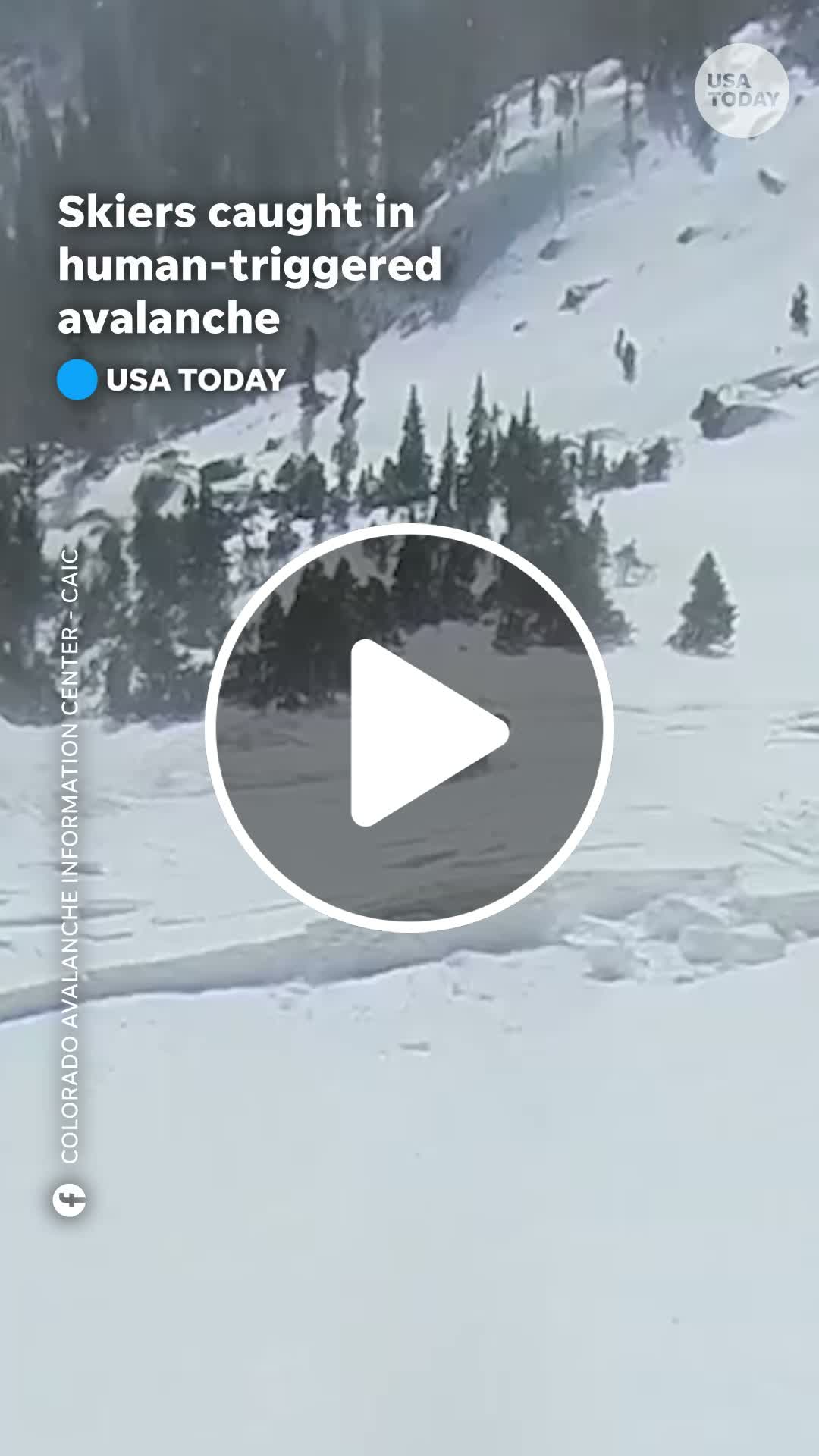 Dramatic video shows skiers trigger avalanche, briefly swept up - NewsBreak